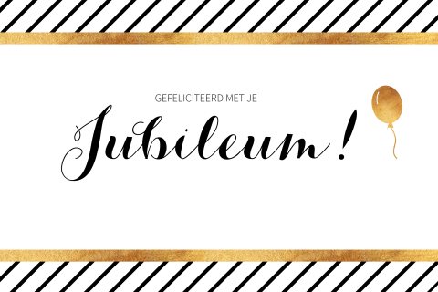 Mooie kaart voor een jubileum