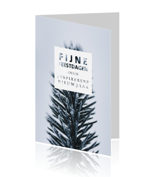 Zakelijke kerstkaart met foto kersttakje