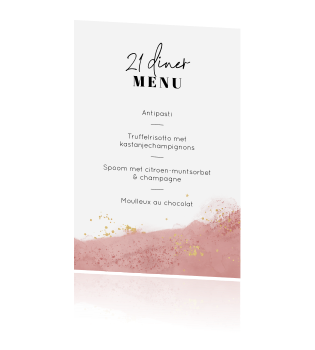 Originele 21 diner menukaart