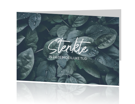 Wenskaart sterkte bij overlijden